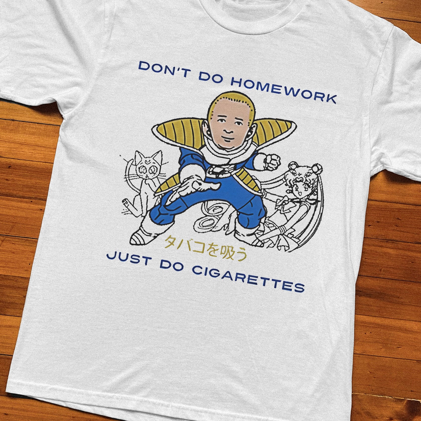 King of the Hill - Bobby DBZ Parody White Tee – Parallel