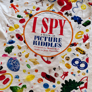90s PROMO 'I SPY: RIDDLES' WASHED WHITE T-SHIRT