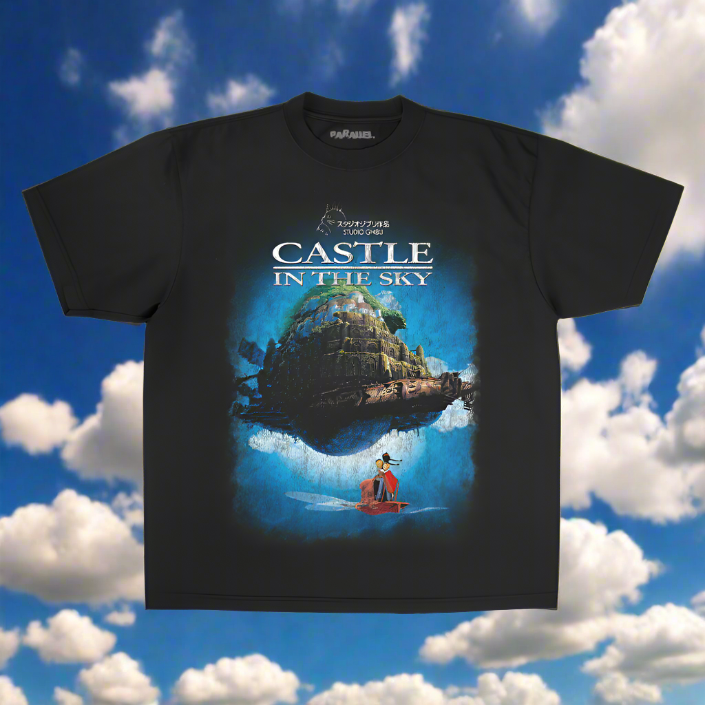 Castle in the Sky Vintage Poster Oversized Tee – Parallel Vintage
